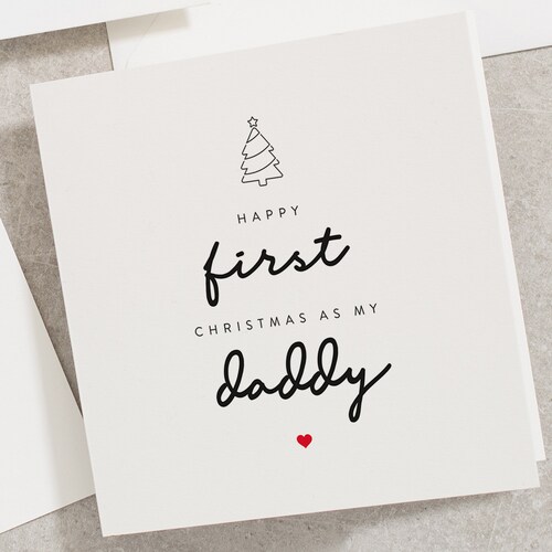 Baby's First Christmas Card Girls - Etsy