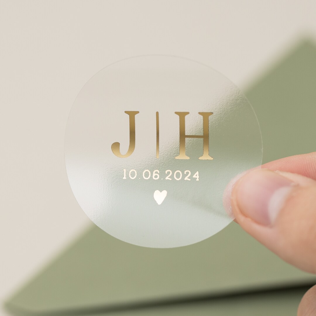 Monogram Envelope Seals, Wedding Favour Stickers, Invitation Seals ...