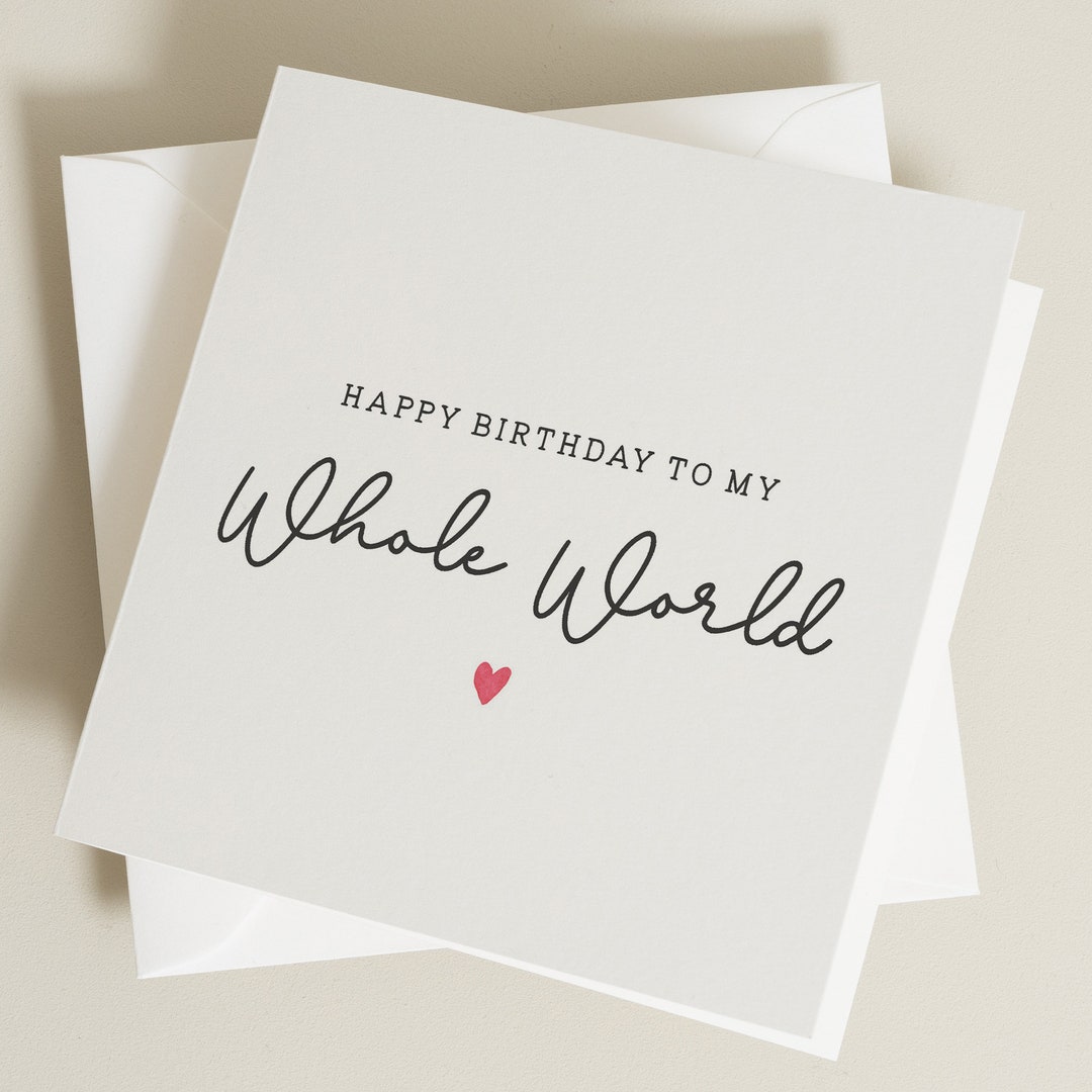 Birthday Card for Boyfriend, Girlfriend Birthday Card, Partner Birthday ...