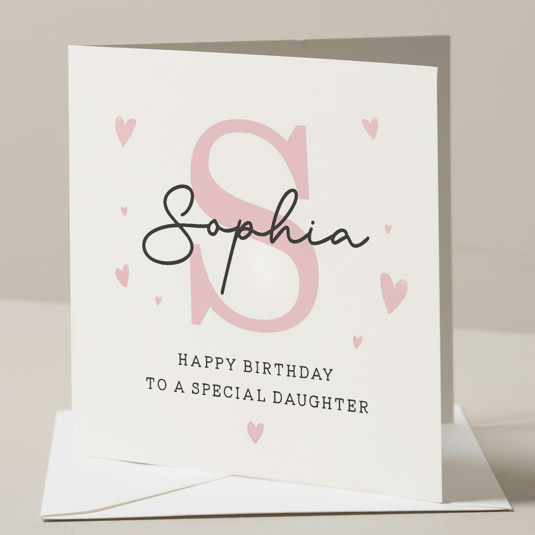 Special Birthday Card for Daughter, Birthday Gift to Daughter, Special ...