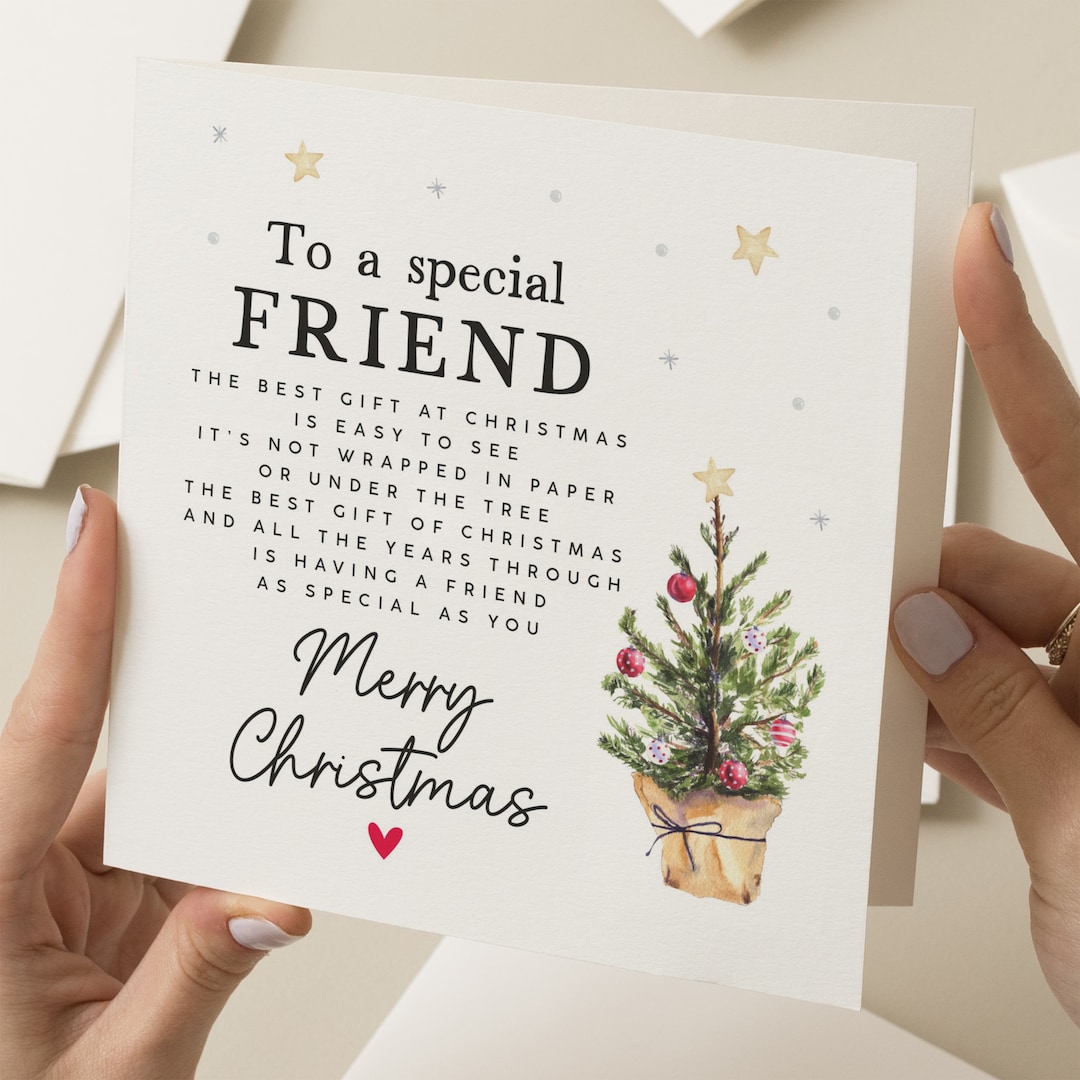 Special Friend Christmas Card, Christmas Card for Friend, Christmas ...