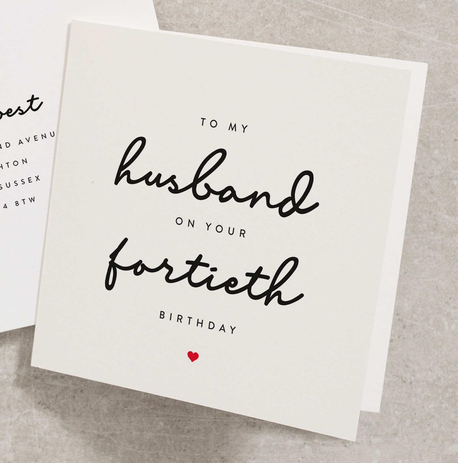 40th Husband Birthday Card to My Husband on Your Fortieth - Etsy