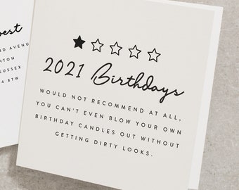 Isolation Birthday Card | Etsy