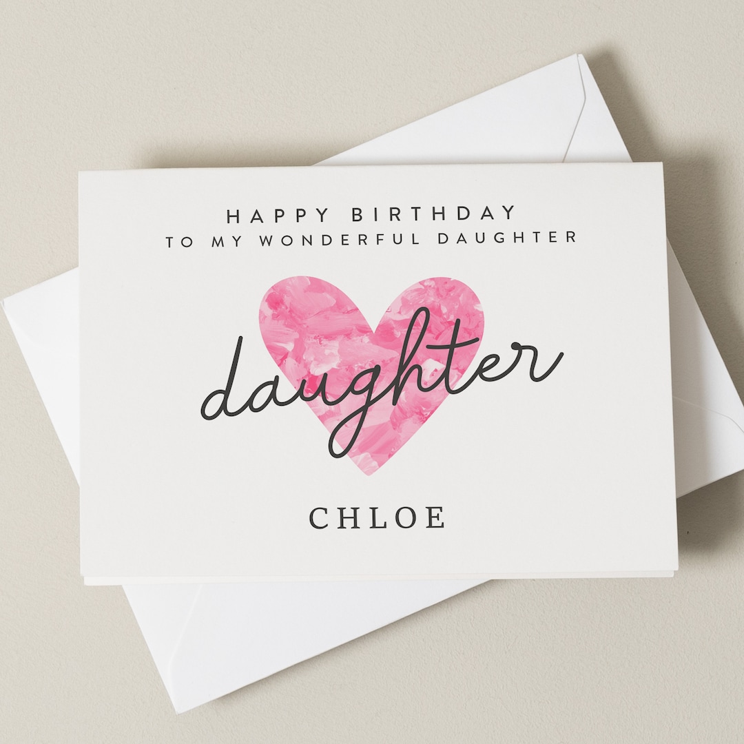 Daughter Birthday Card Amazing Daughter Gift Special - Etsy