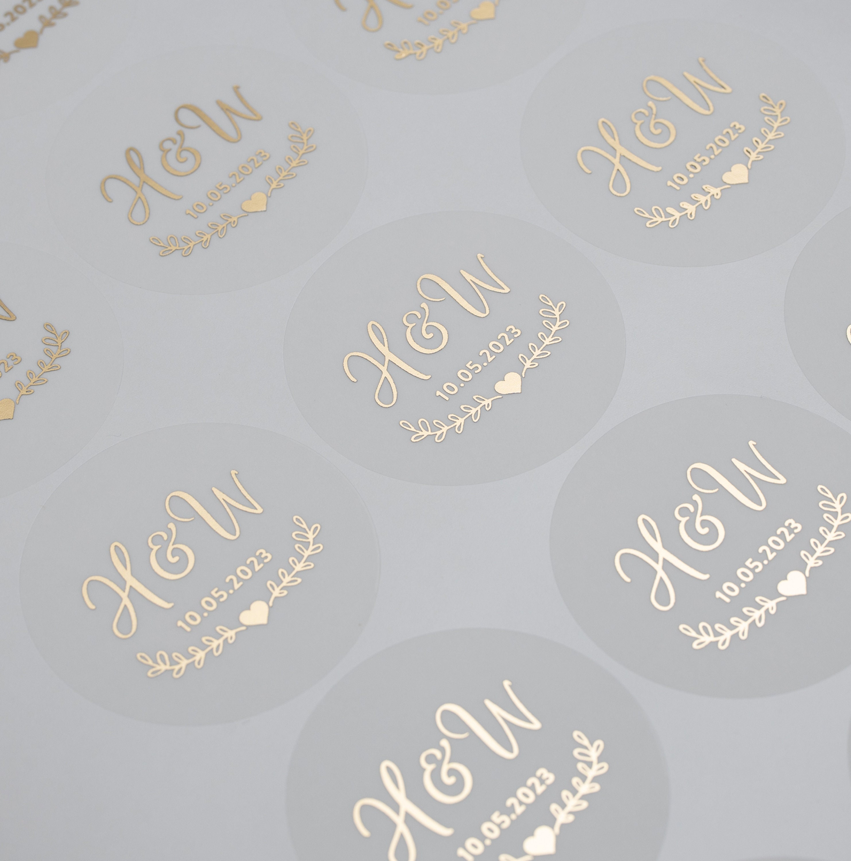Calligraphy Stickers Foil Wedding Stickers Envelope Seals - Etsy