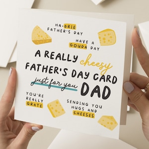 Cheesy Fathers Day Card Pun Card for Dad Dad Fathers Day - Etsy