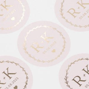 Monogram Stickers for Envelopes, Invite Stickers, Ivory Stickers ...