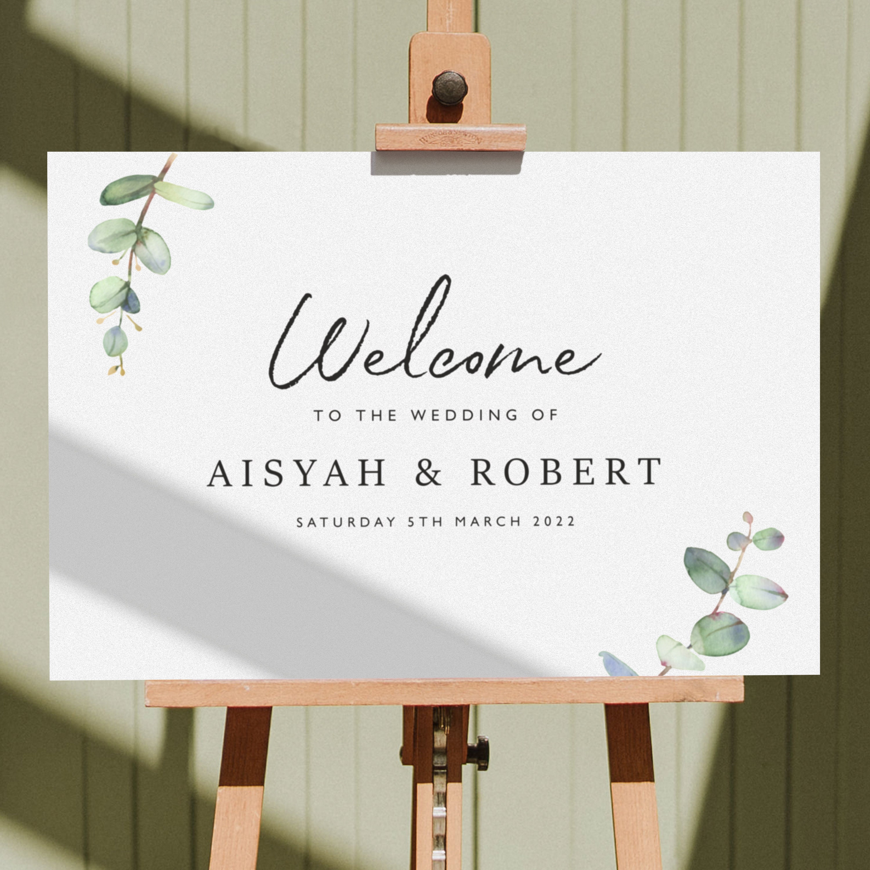 Wedding Welcome Sign A1 Wedding Sign Botanical Wedding - Etsy UK