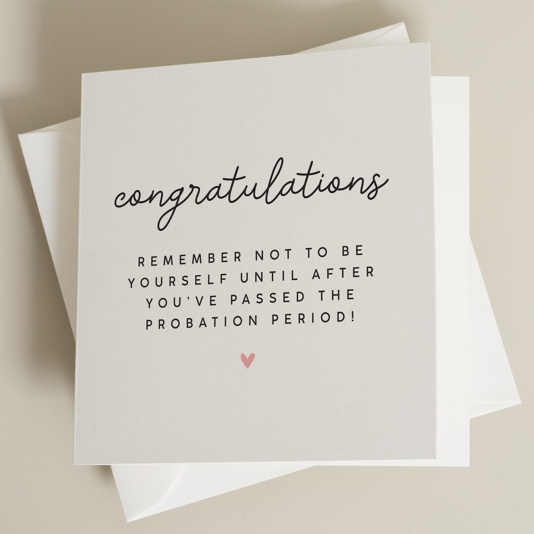 Cute Congratulations New Job Card, Funny Card for Work Friend, Leaving ...