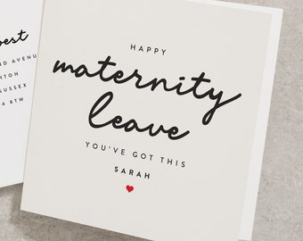 Maternity Leave Card - Etsy UK