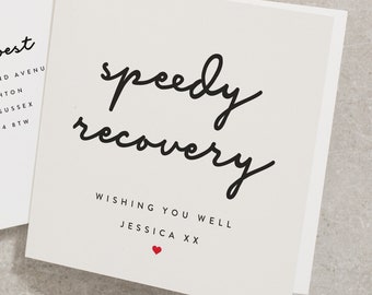 Fast Recovery Card - Etsy