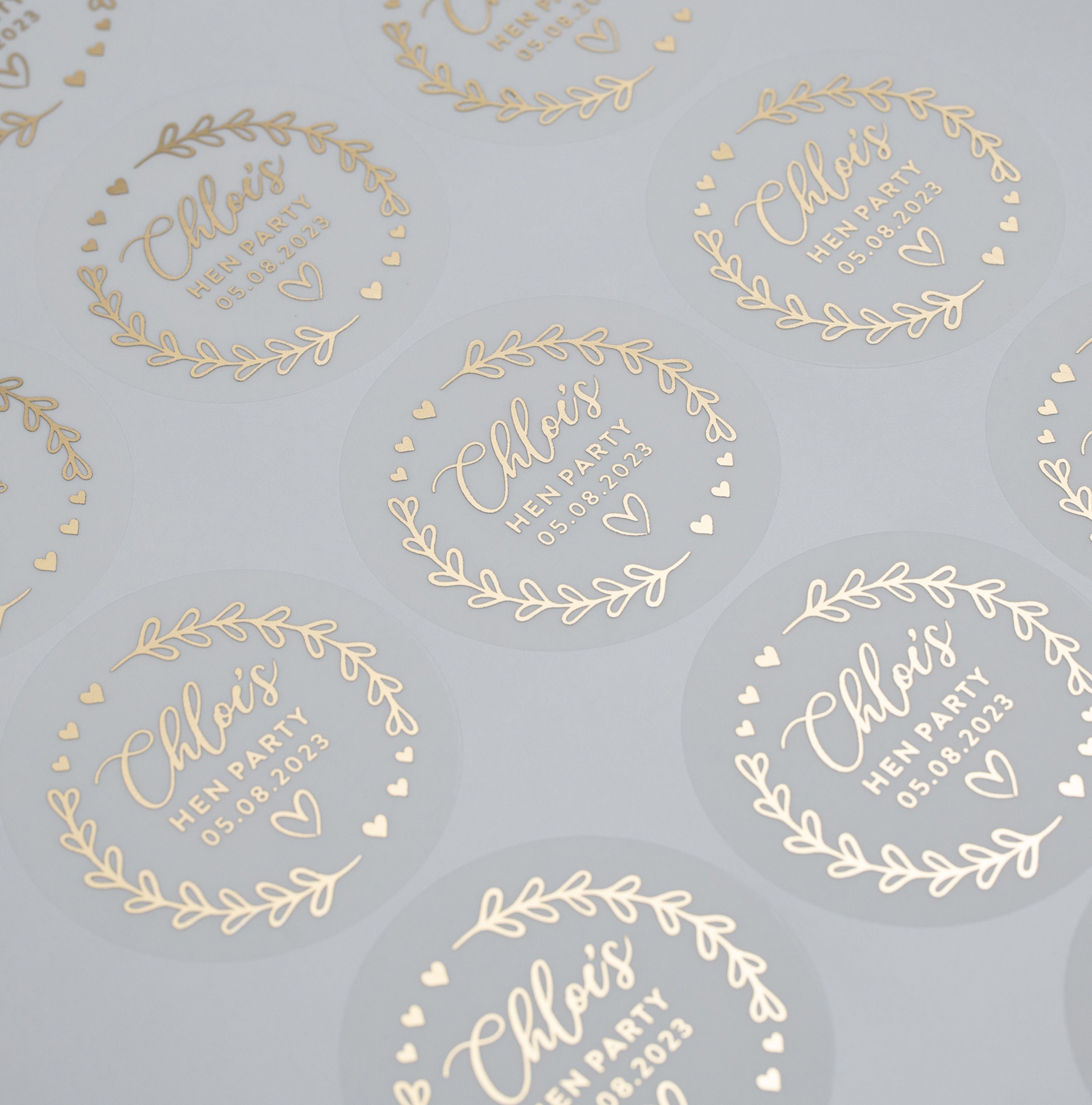 Hen Do Stickers Personalised Hen Party Stickers Foiled Event - Etsy