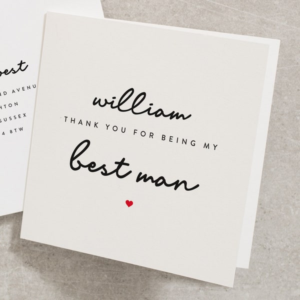 Best Man Thank You - Etsy