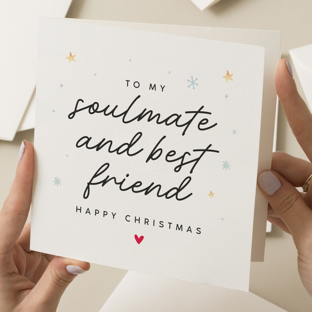 Happy Christmas Card for Partner, Christmas Card for My Soulmate and ...