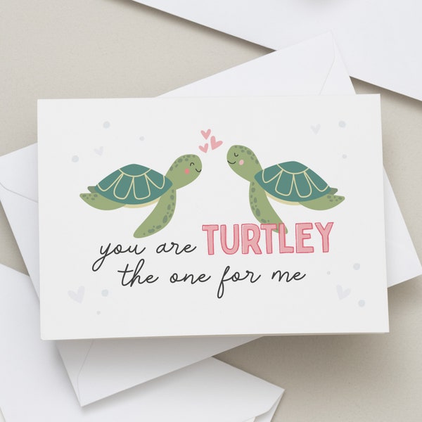 Turtle Love Card - Etsy