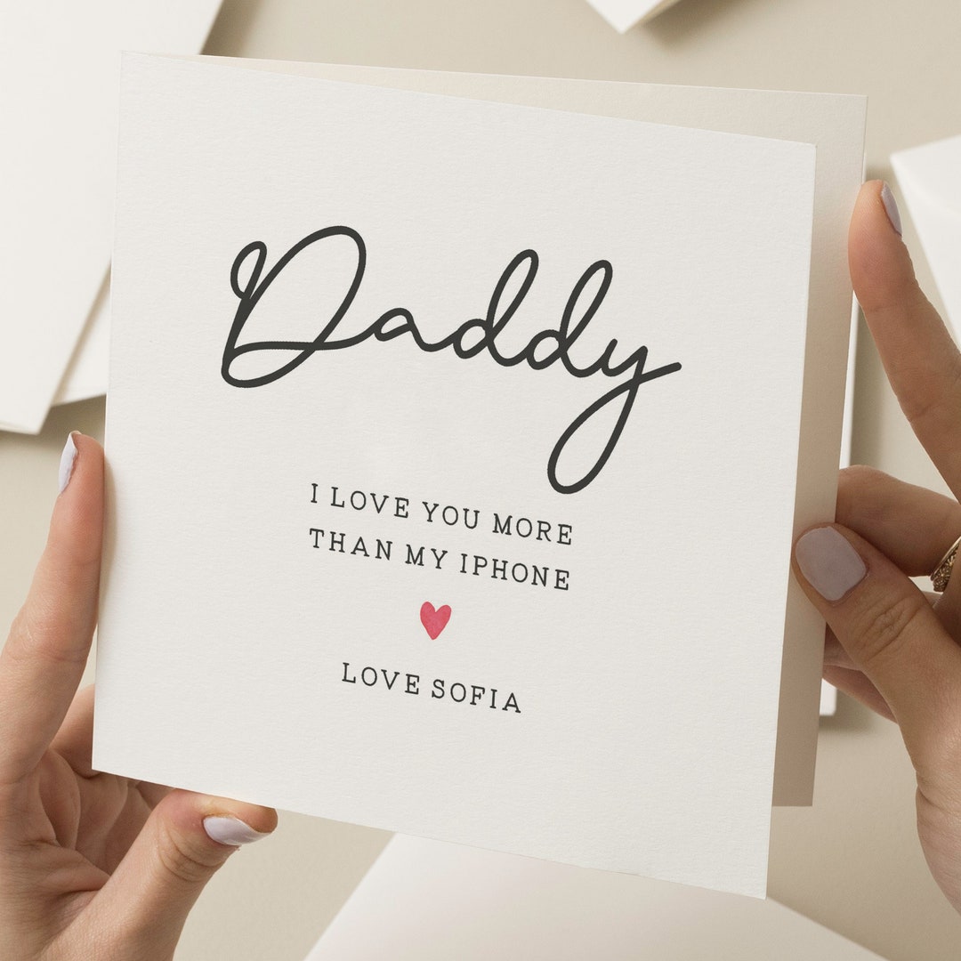 Joke Fathers Day Card for Daddy, Personalised Fathers Day Card From ...