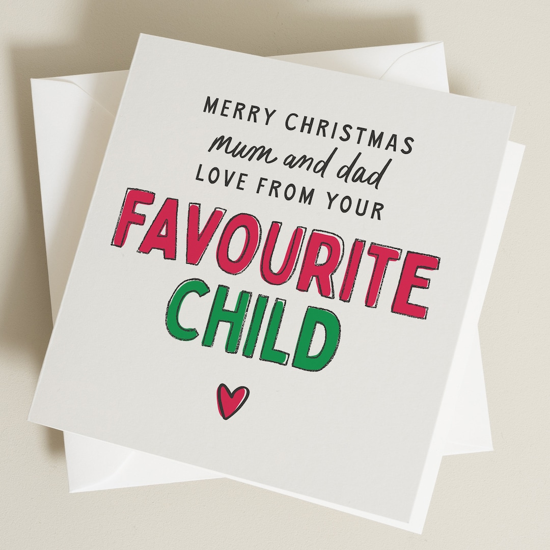 Christmas Card for Mum and Dad Parents Christmas Card Dad - Etsy