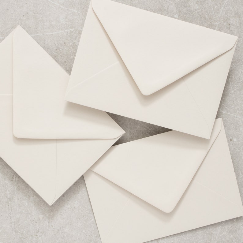 Ivory Envelopes C6 114x162mm or 5x7 135x189mm Cream - Etsy