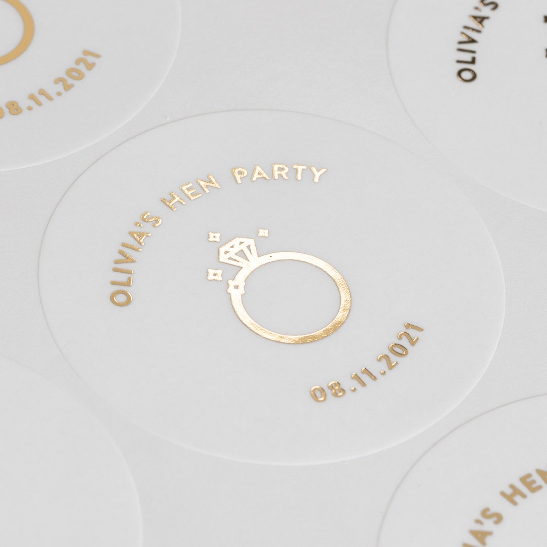 Hen Do Stickers Personalised Hen Party Stickers Foiled Event - Etsy