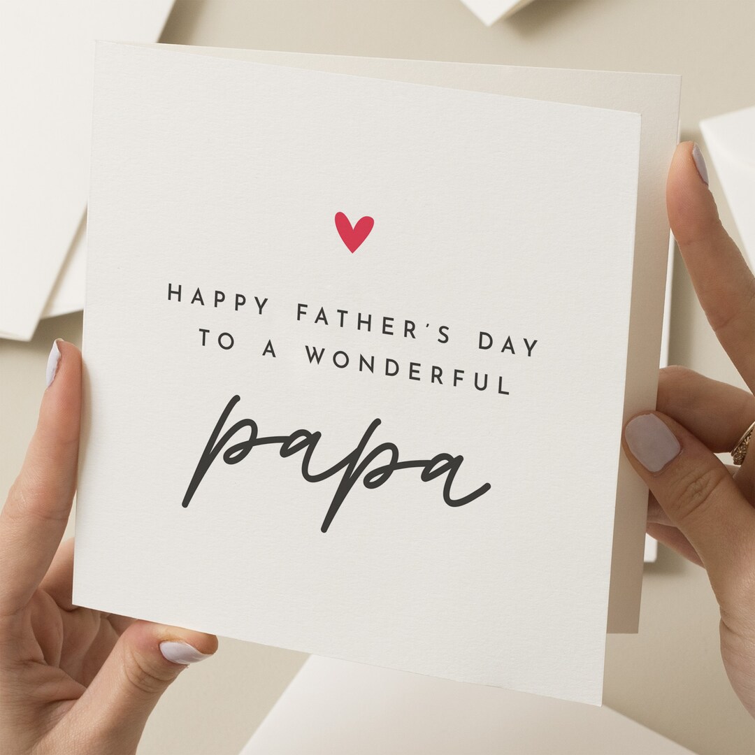 Papa Fathers Day Card, Father's Day Gift to Papa, Gift for Dad, Grandad ...