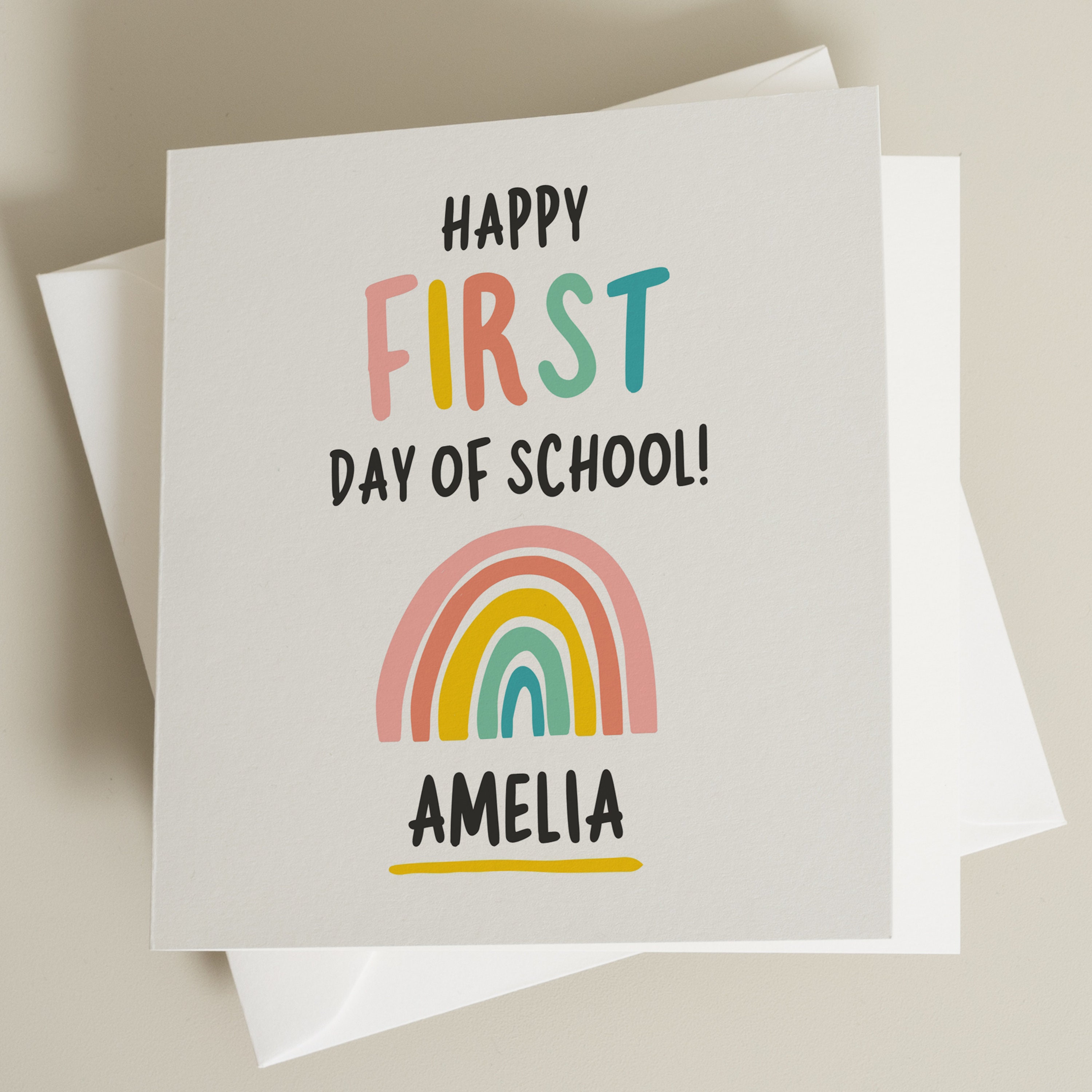 Happy First Day Of School Card
