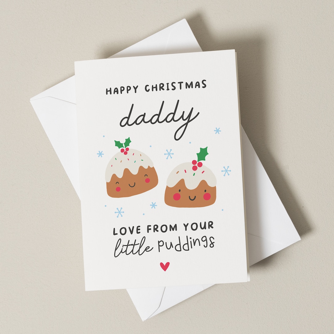 Daddy Christmas Card, Dad Christmas Card, Christmas Card for Daddy ...