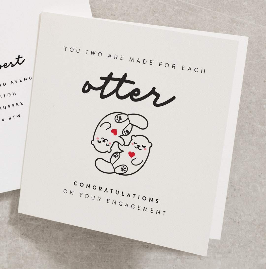Cute Pun Engagement Card, Congratulations on Your Engagement Card ...