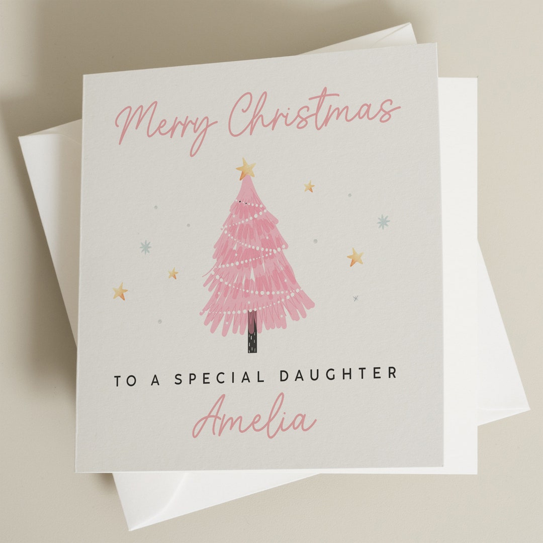Custom Christmas Card to Daughter Special Daughter Christmas - Etsy