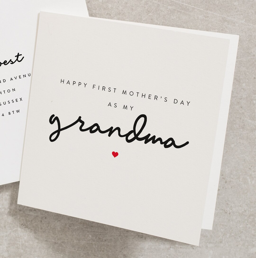Grandma to Be Card 1st Mothers Day as Grandma Happy First - Etsy