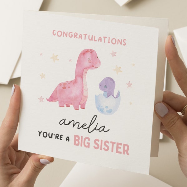 Congratulations on New Baby for Sibling Card - Etsy
