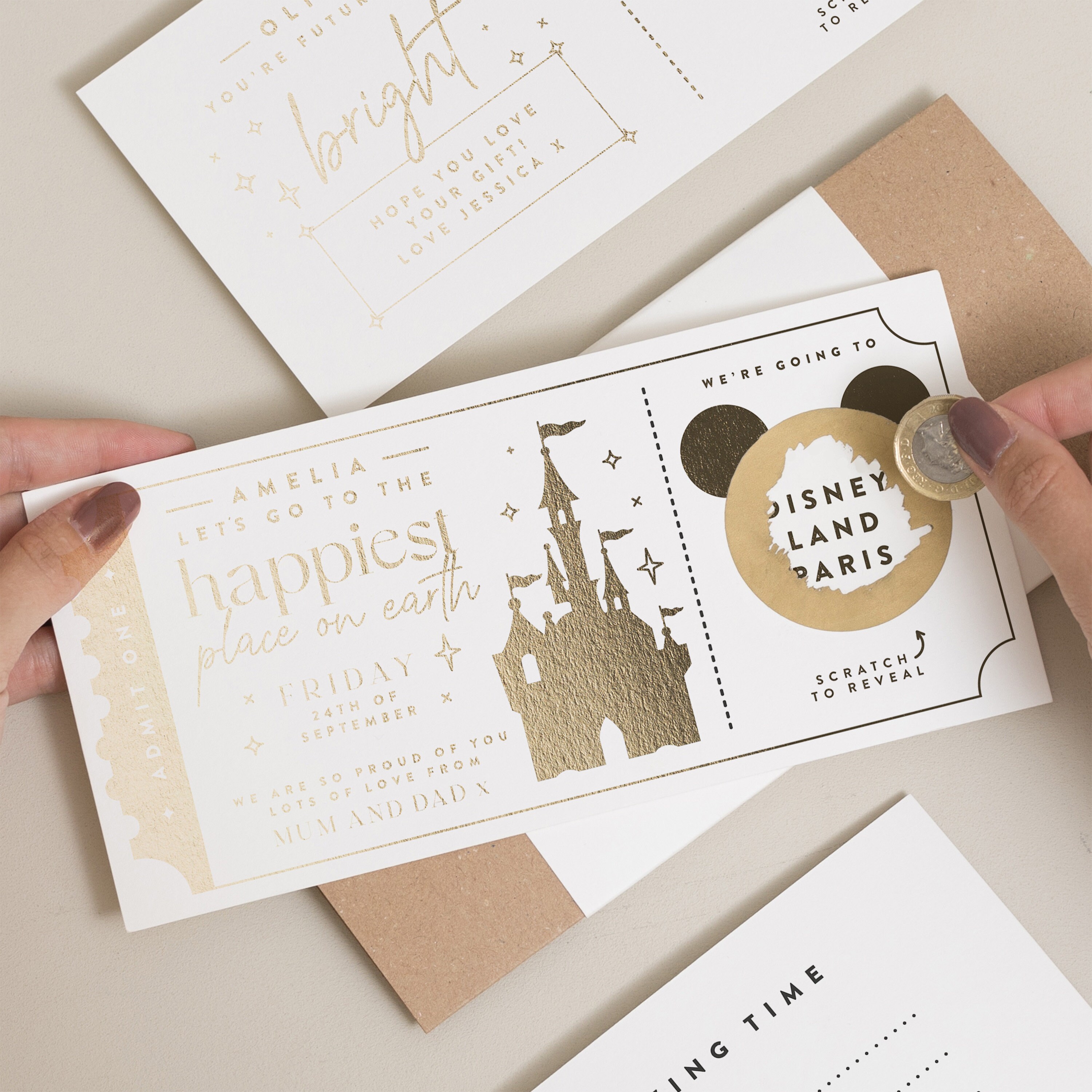 Scratch to Reveal Holiday Gift Voucher Disney Voucher Travel - Etsy