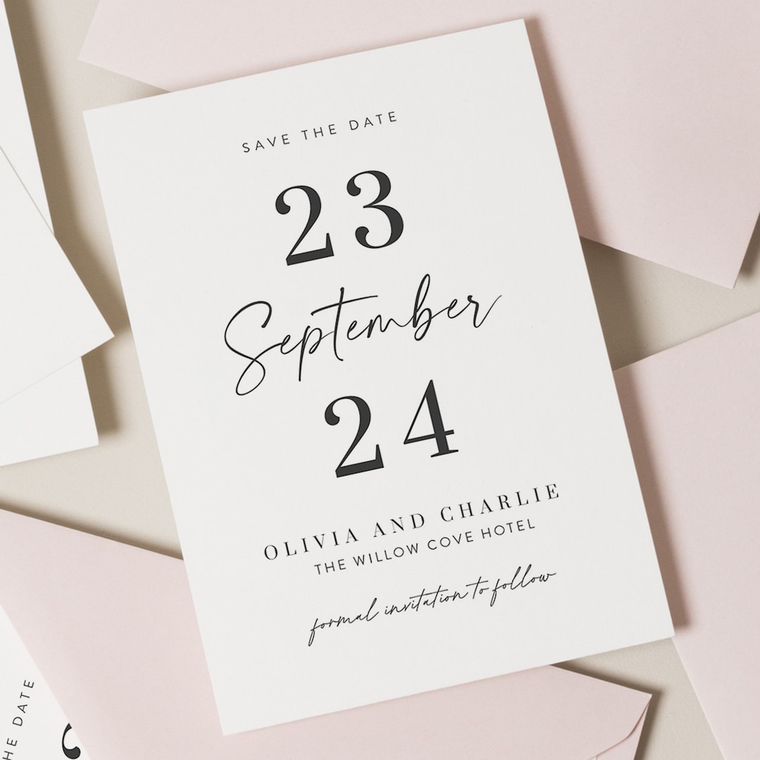 Save the Date, Simple Save the Date, Modern Save the Date, Save Our ...