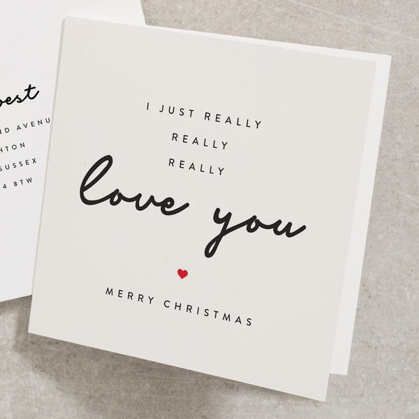 Love Christmas Card - Etsy