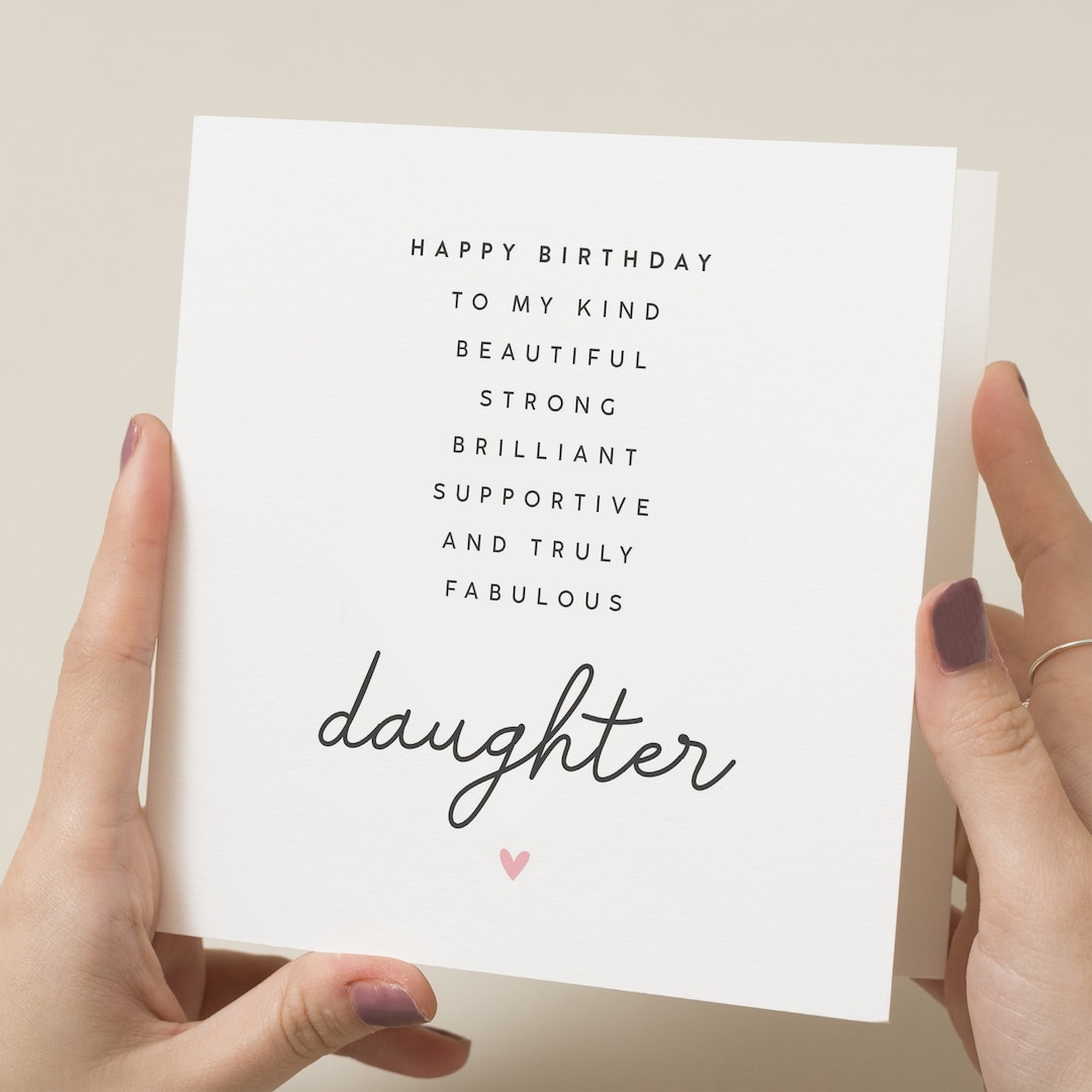 Daughter Birthday Card Poem, Birthday Card for Daughter, Amazing ... Daughter Birthday Card Poem, Birthday Card for Daughter, Amazing ...