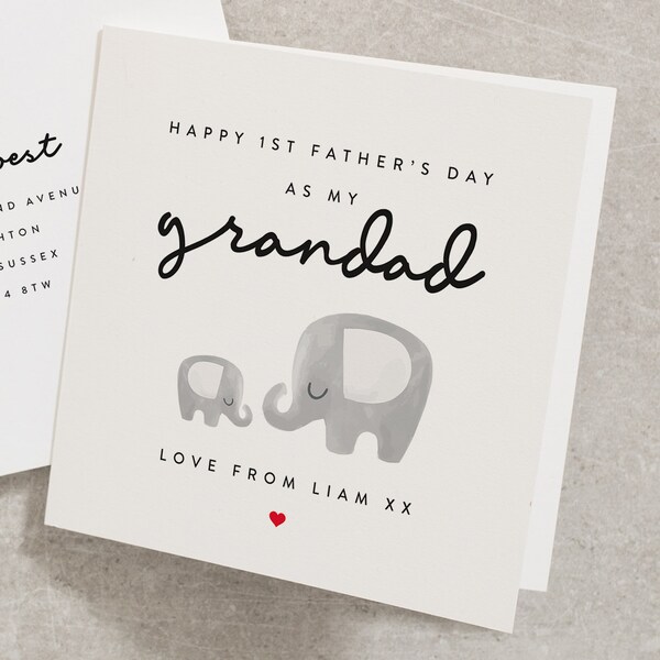 Father’s Day Card Son and Grandson - Etsy