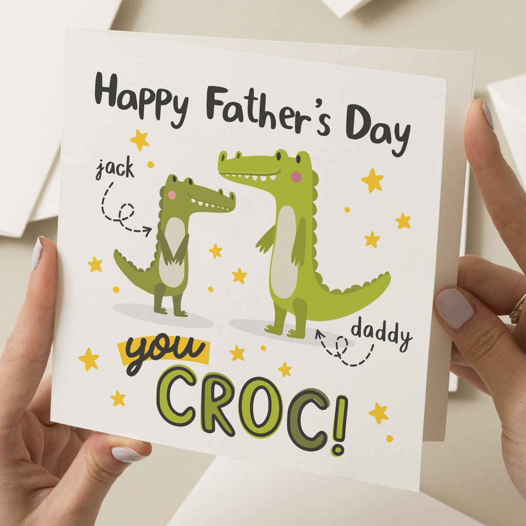You Croc Dad, Pun Father's Day Card, Funny Fathers Day Gift, Dad Card ...
