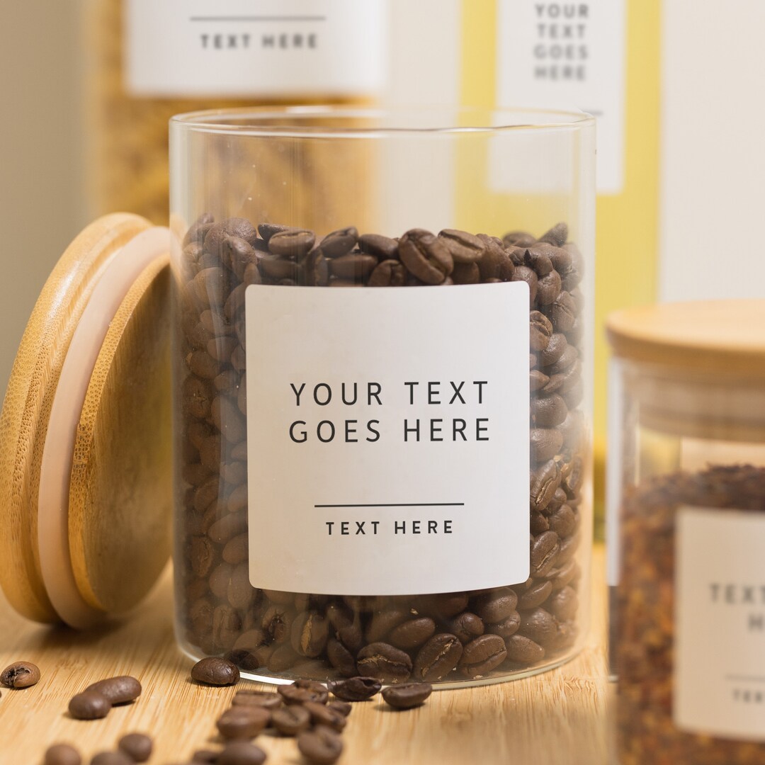 Pantry Labels Custom Food Labels Jar Label Stickers Bespoke - Etsy
