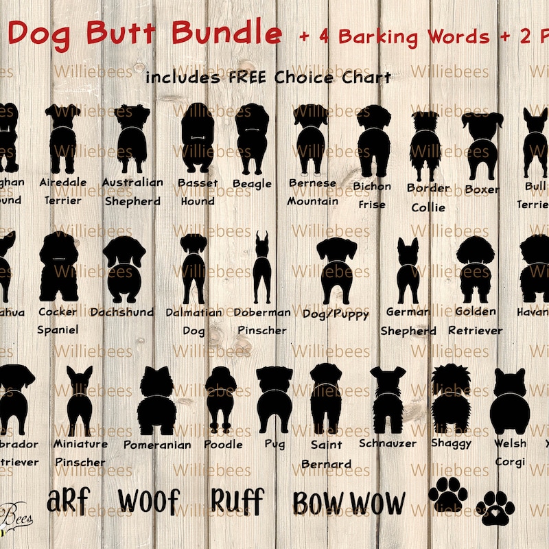 Dog Butt Svg - Etsy
