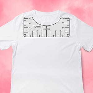 T-shirt Ruler, Alignment Tool, Shirt Placement Guide, Printable PDF ...