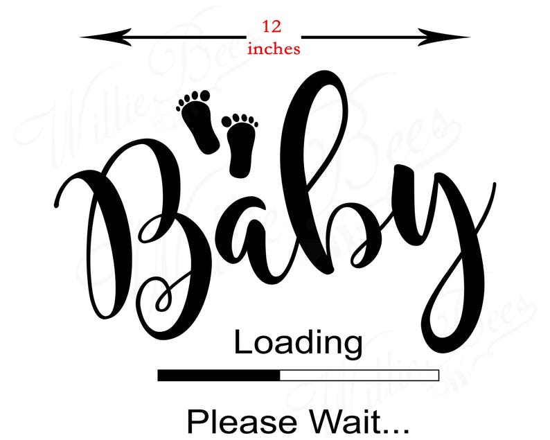 Baby SVG Baby Loading Newborn Infant Pregnancy SVG | Etsy