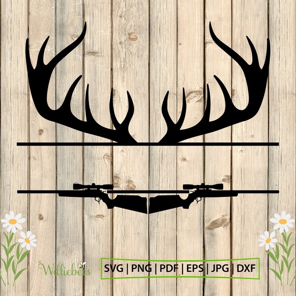 Deer Antler Monogram - Etsy