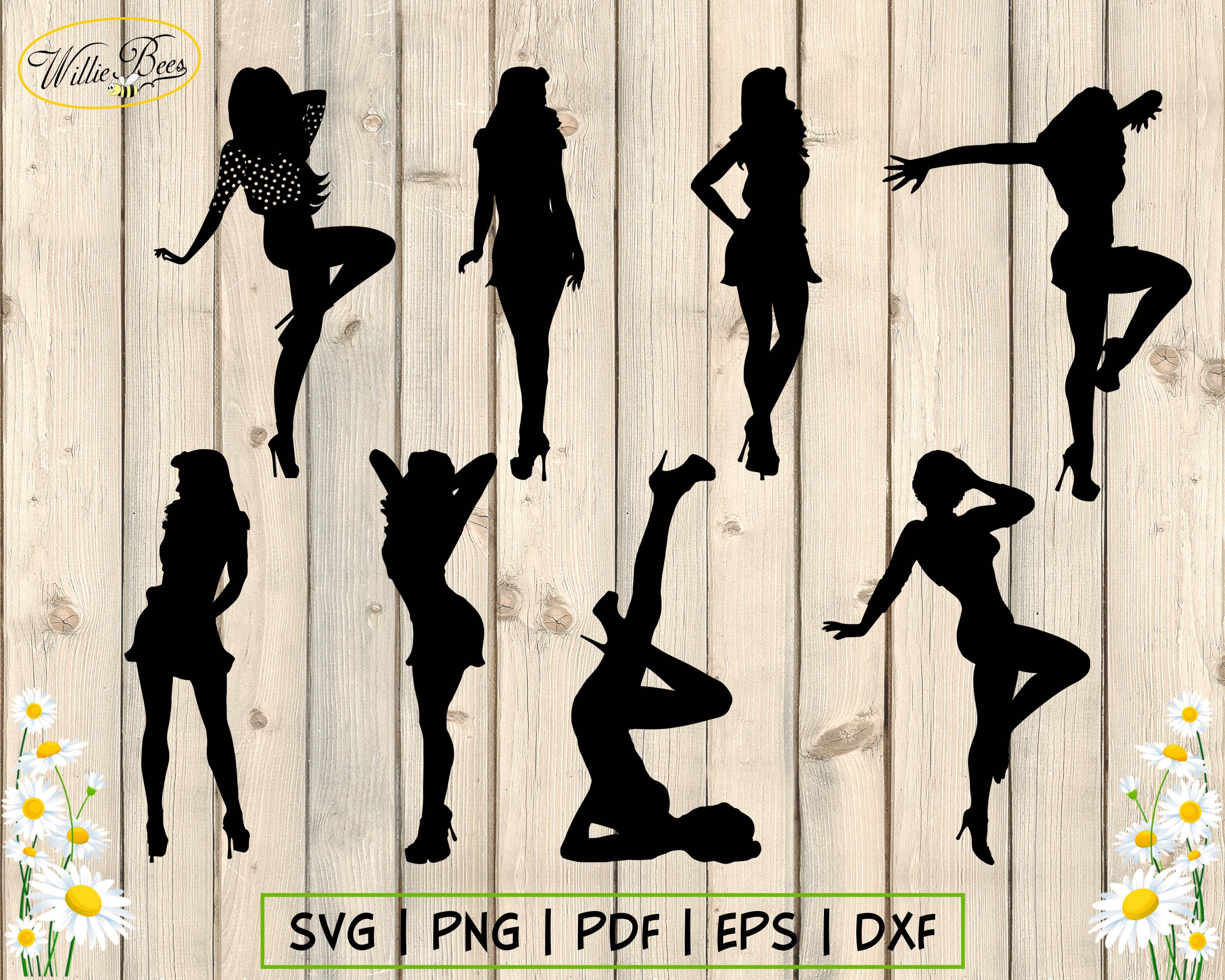 Pin Up Girl Silhouette