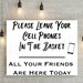 No Cell Phones Leave Your Cell Phones Cell Phone Print No | Etsy