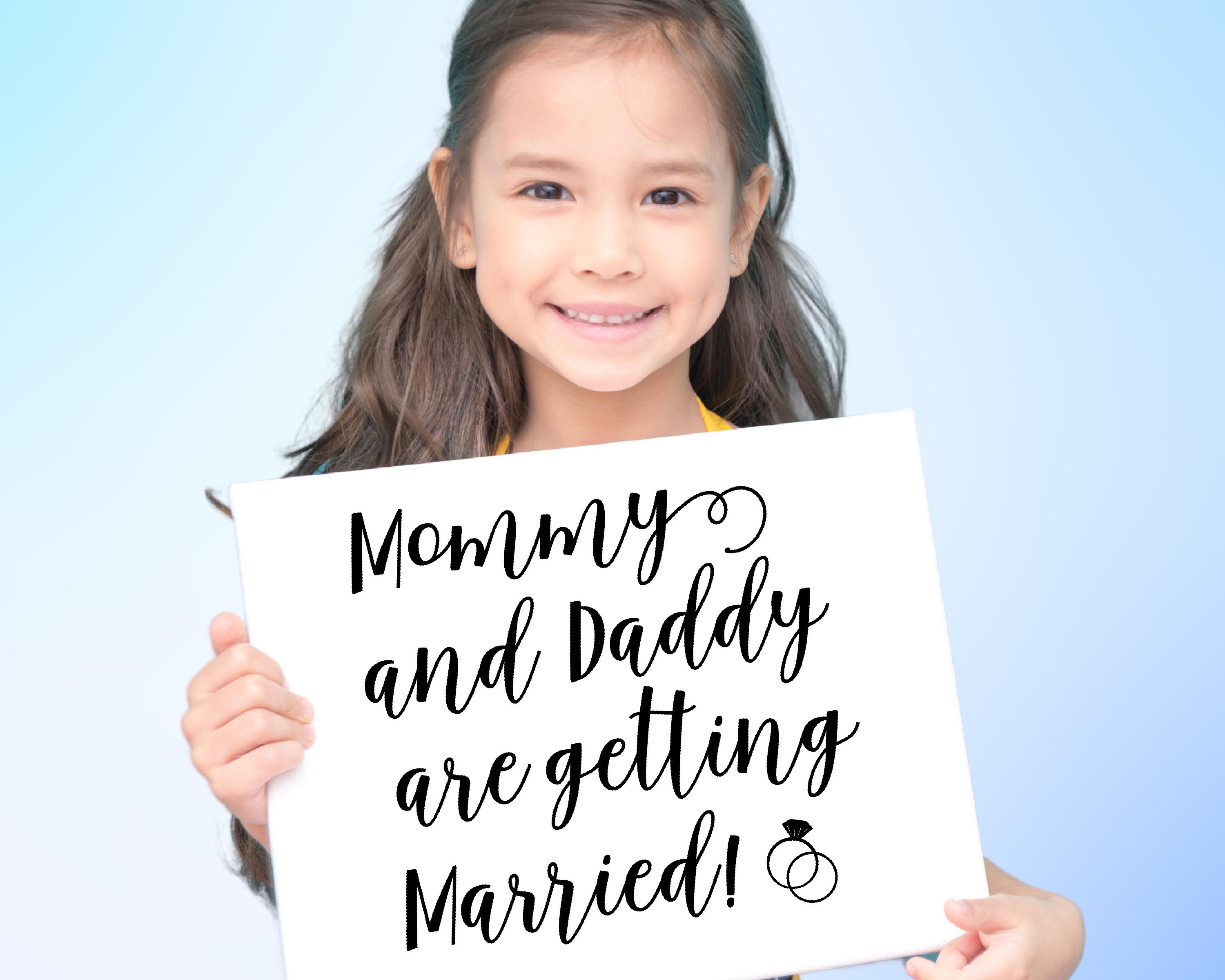 Mommy and Daddy Are Getting Married, She Said Yes, He Proposed, Popped ...
