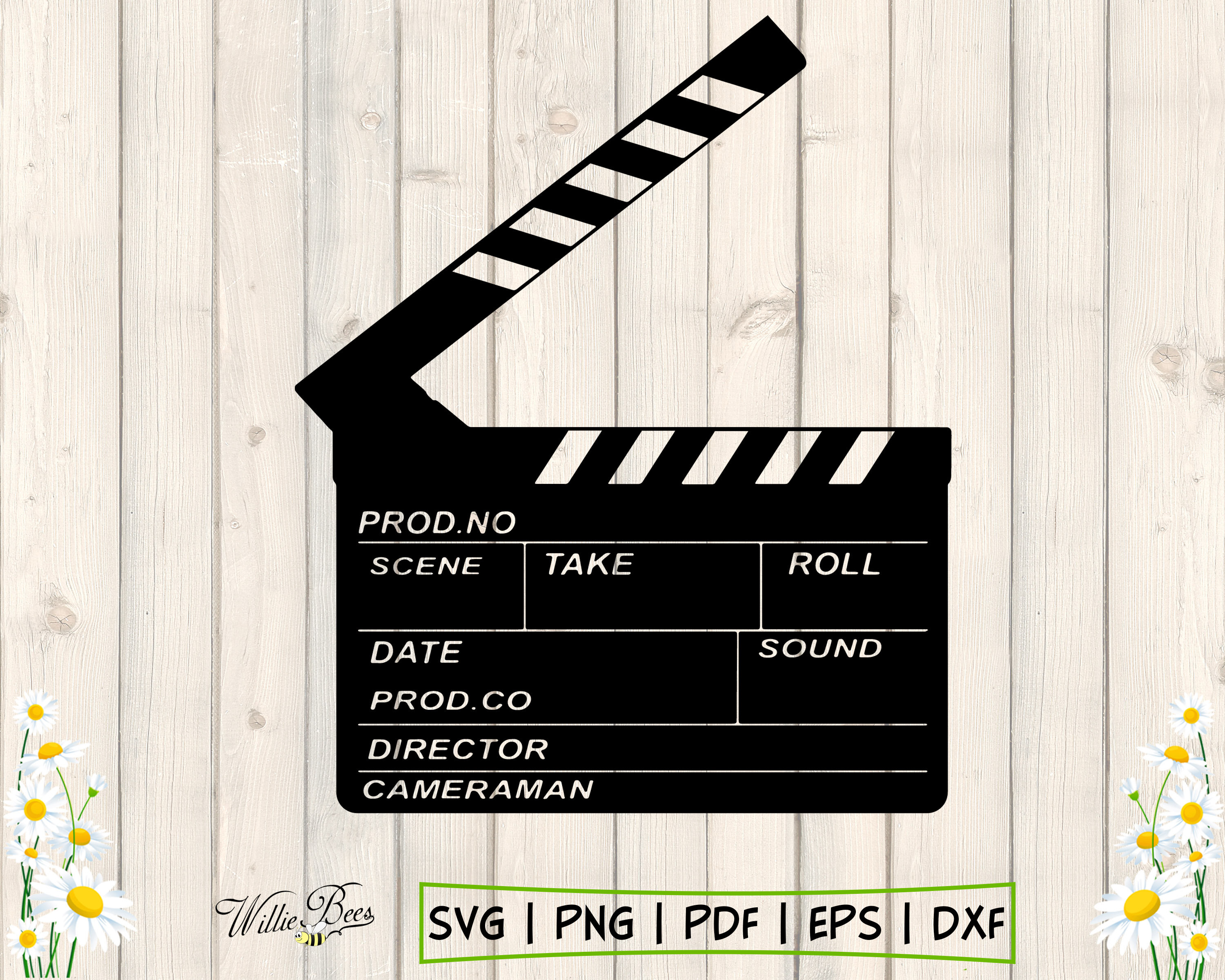 Movie Clapper Board Clip Art