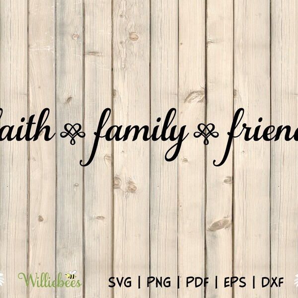 Faith Family Love Svg - Etsy