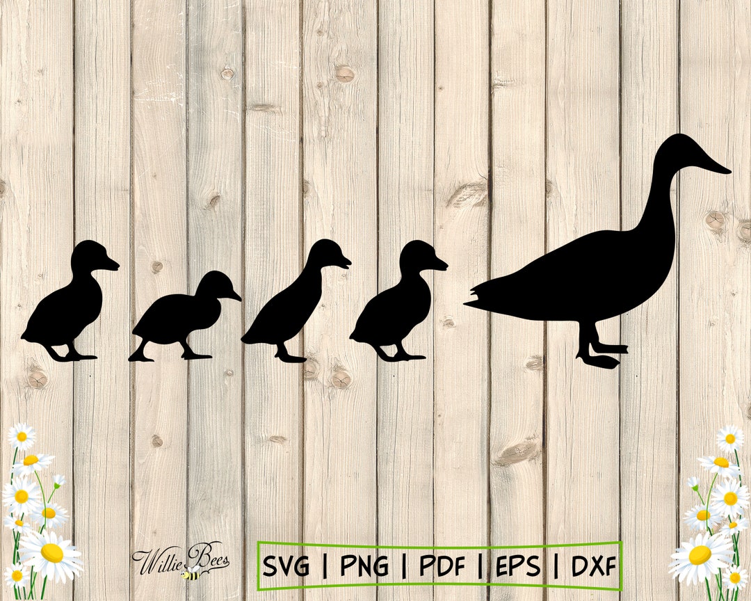 Ducks SVG, Mom and Baby Ducks Clipart, Family of Ducks, Quack Quack ...