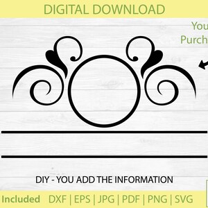 Custom Family Name Sign SVG, Personalized Monogram Name, Established ...