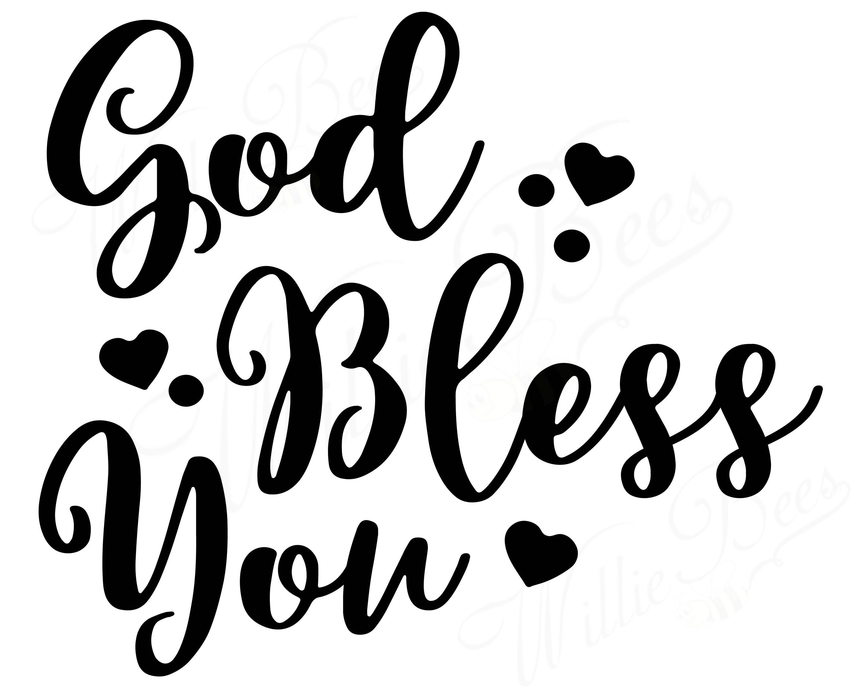 God SVG Religious God Bless You Bible Church God Bless | Etsy