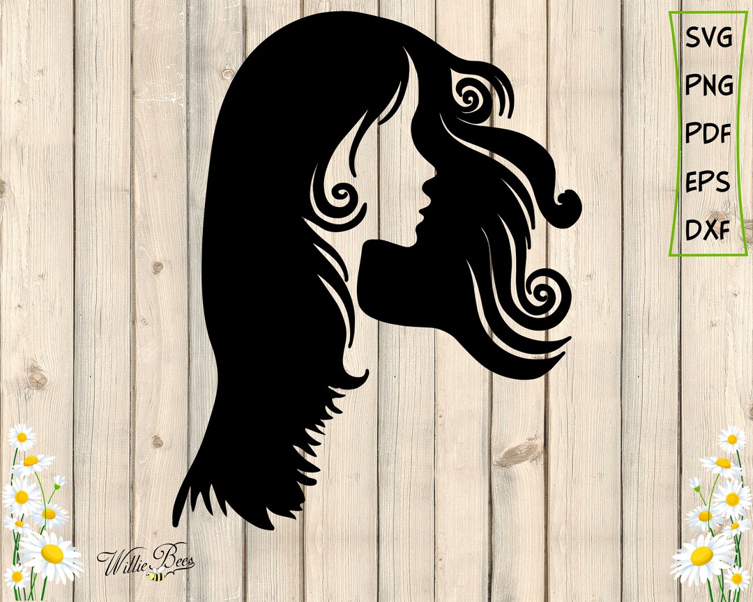 Woman SVG, Woman's Head SVG, Female Head, Woman Face SVG, Lady Decal ...